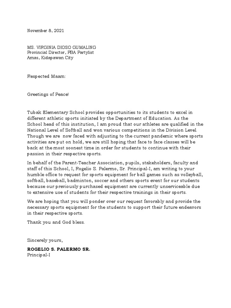 Final Request Letter | PDF