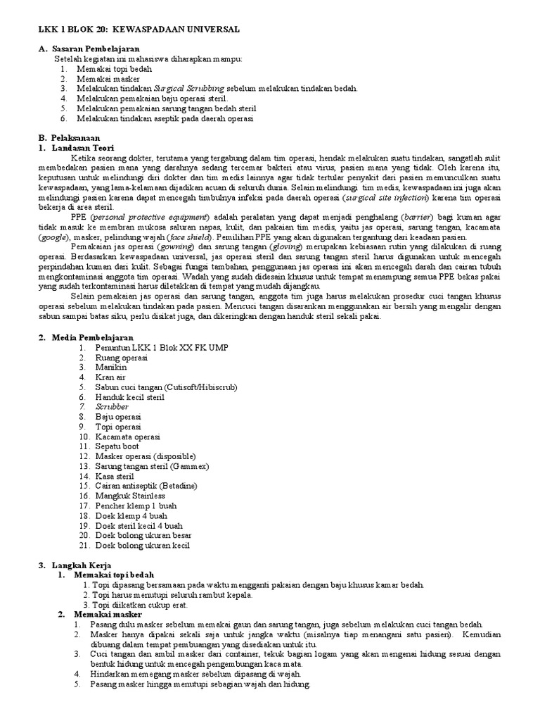 LKK 1-7 Blok 20 Ta 2020-2021 | PDF