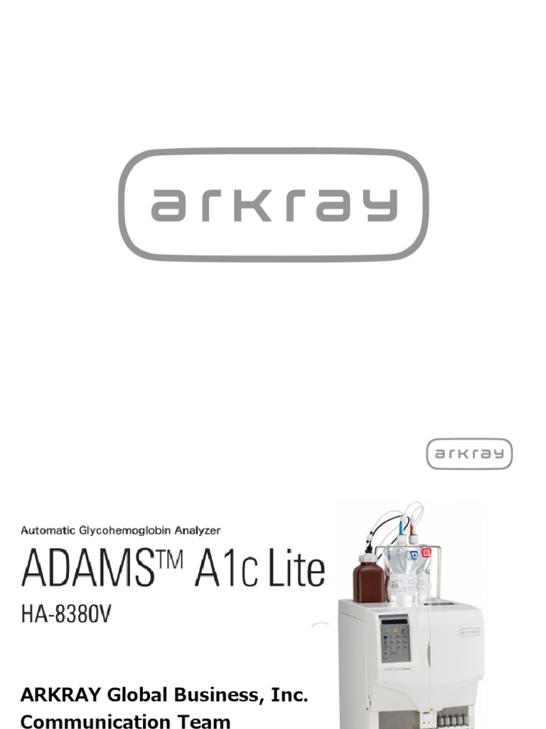 6 HA-8380V Presentation | PDF | Glycated Hemoglobin | Calibration
