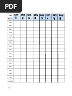 Daily Voiding Log for Pelvic Health | PDF