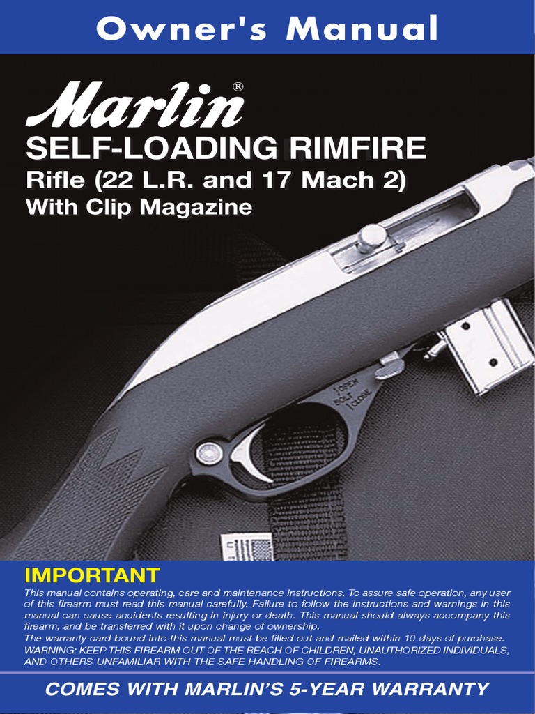 Marlin 70PSS Manual 22clip 20201222 | PDF | Rifle | Magazine (Firearms)