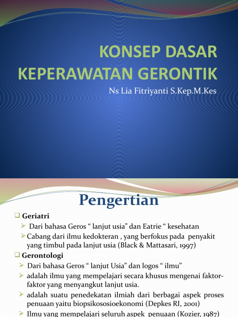 Konsep Dasar Keperawata Gerontik | PDF