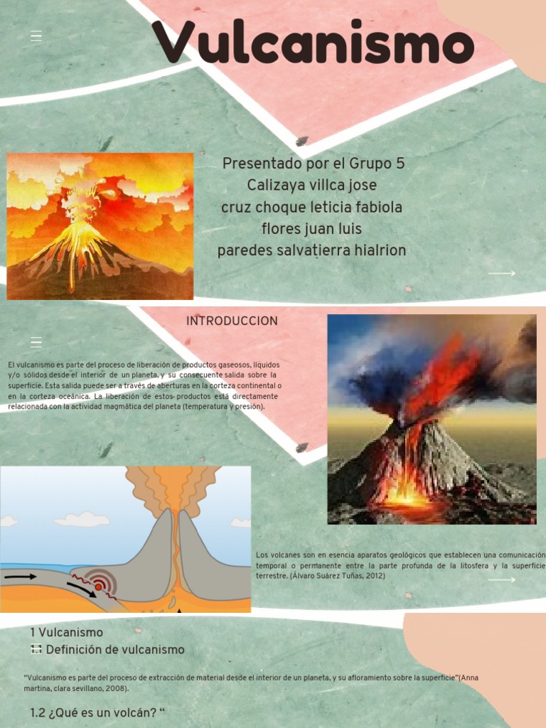 Definición y características del vulcanismo | PDF | Volcán | Magma