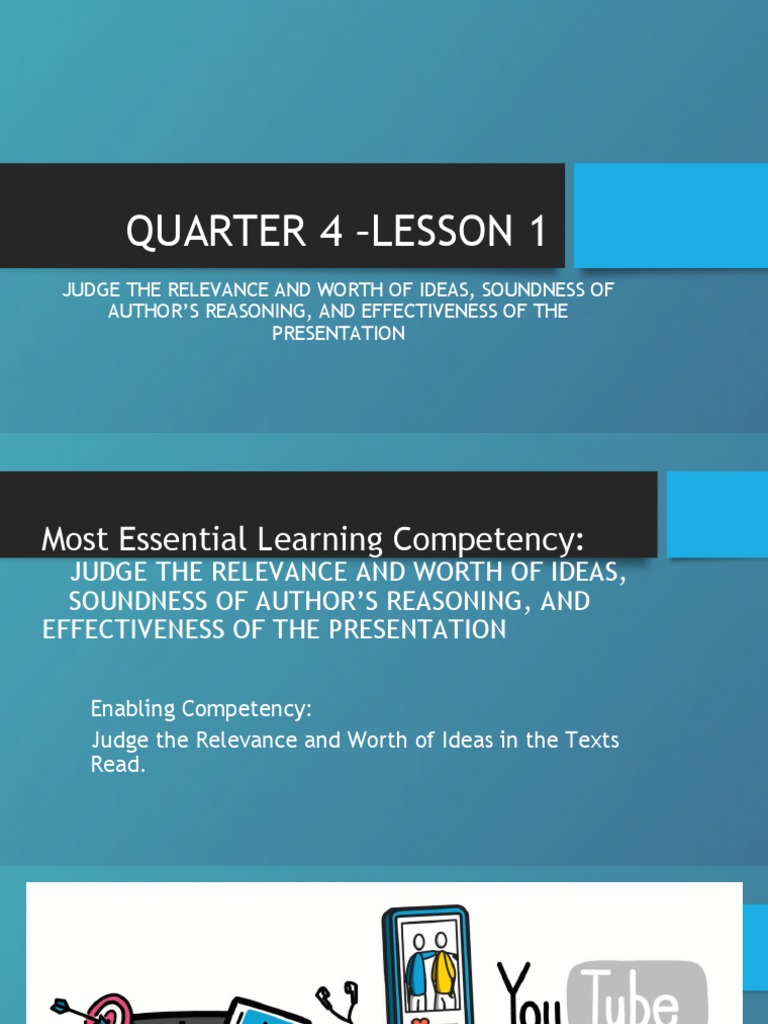 Quarter 4 - Lesson 1 | PDF