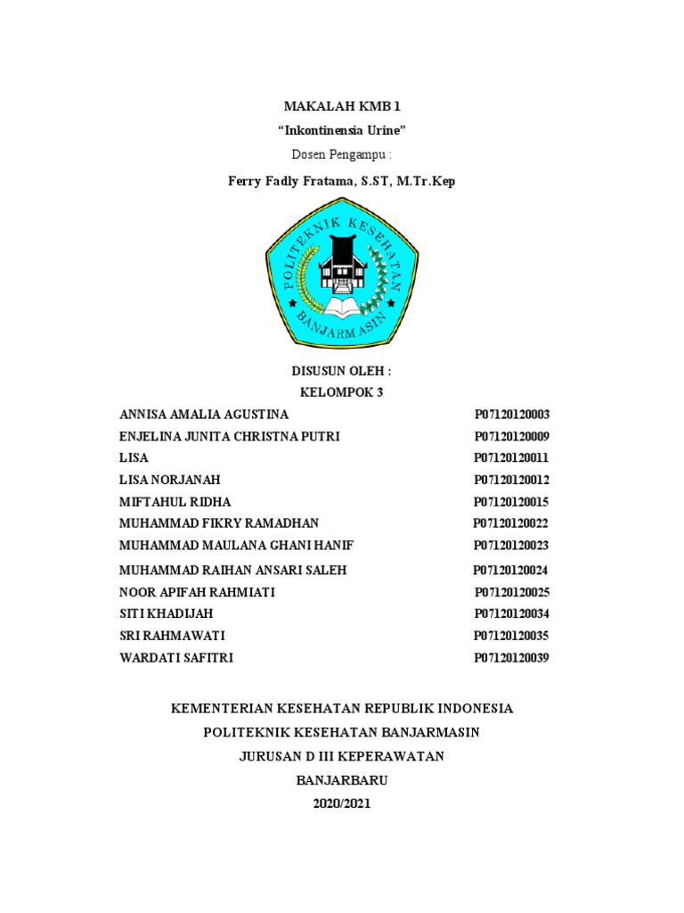 Makalah Kelompok 1 (KMB I) | PDF