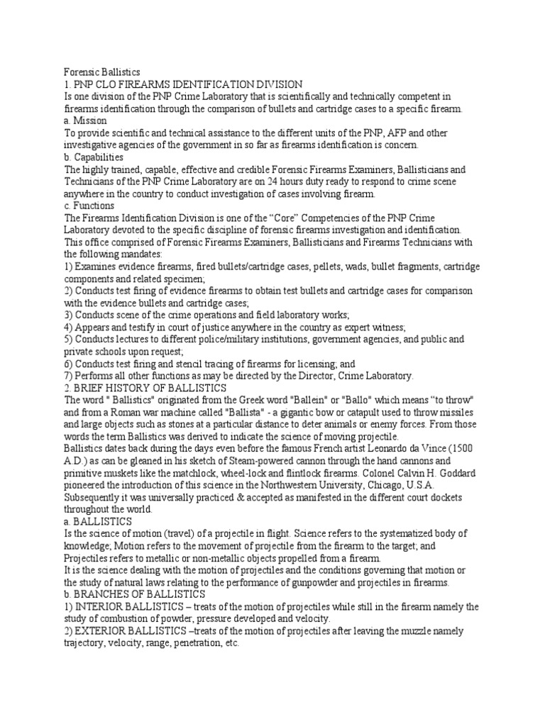 Forensic Ballistics | PDF | Gun Barrel | Caliber