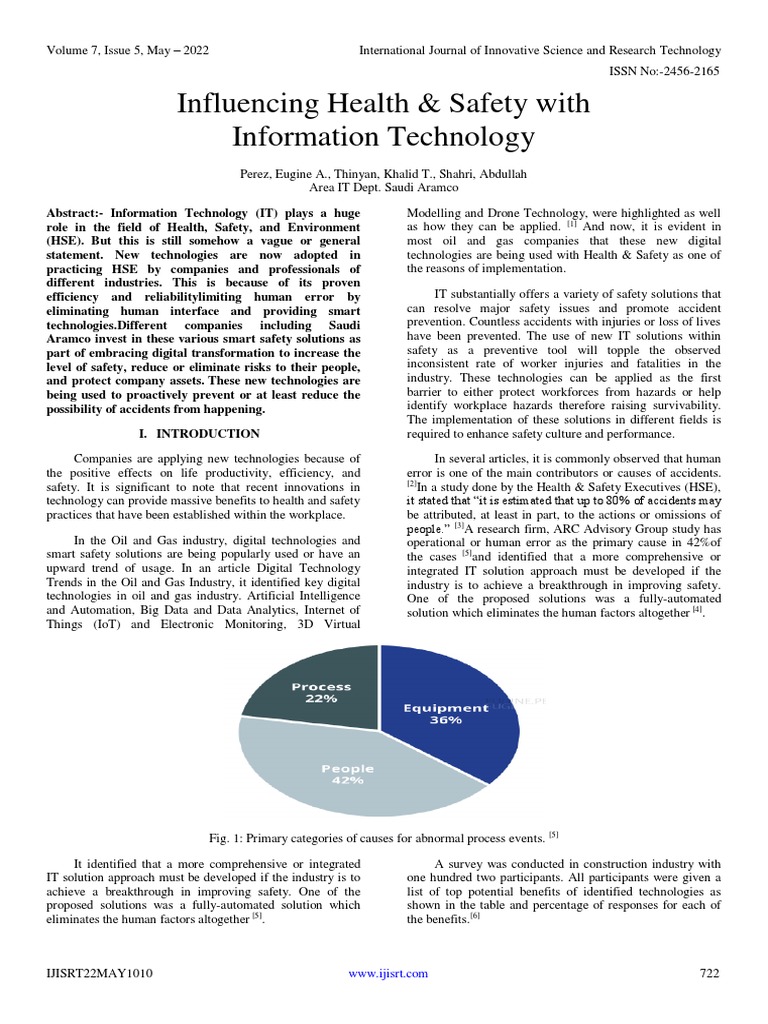 Influencing Health & Safety With Information Technology | PDF | Virtual ...