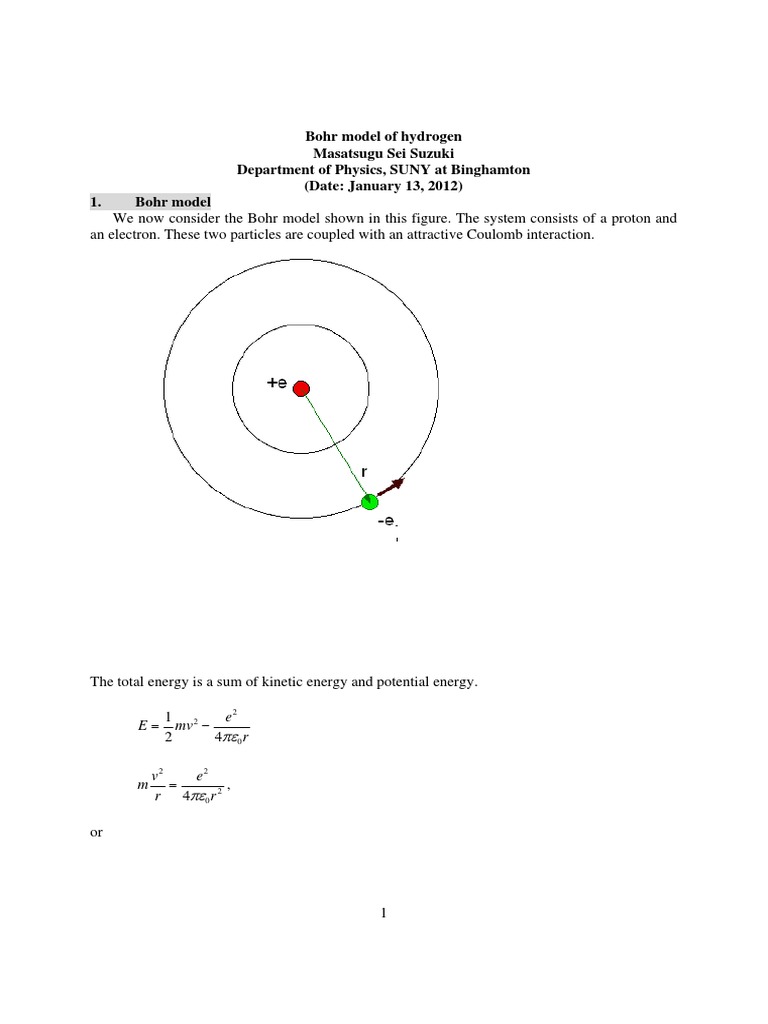 16 Bohr Model | PDF | Mechanics | Molecular Physics