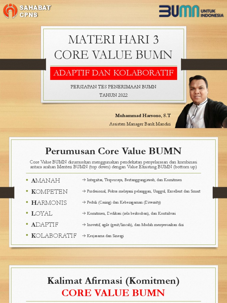 Core Value Bumn | PDF
