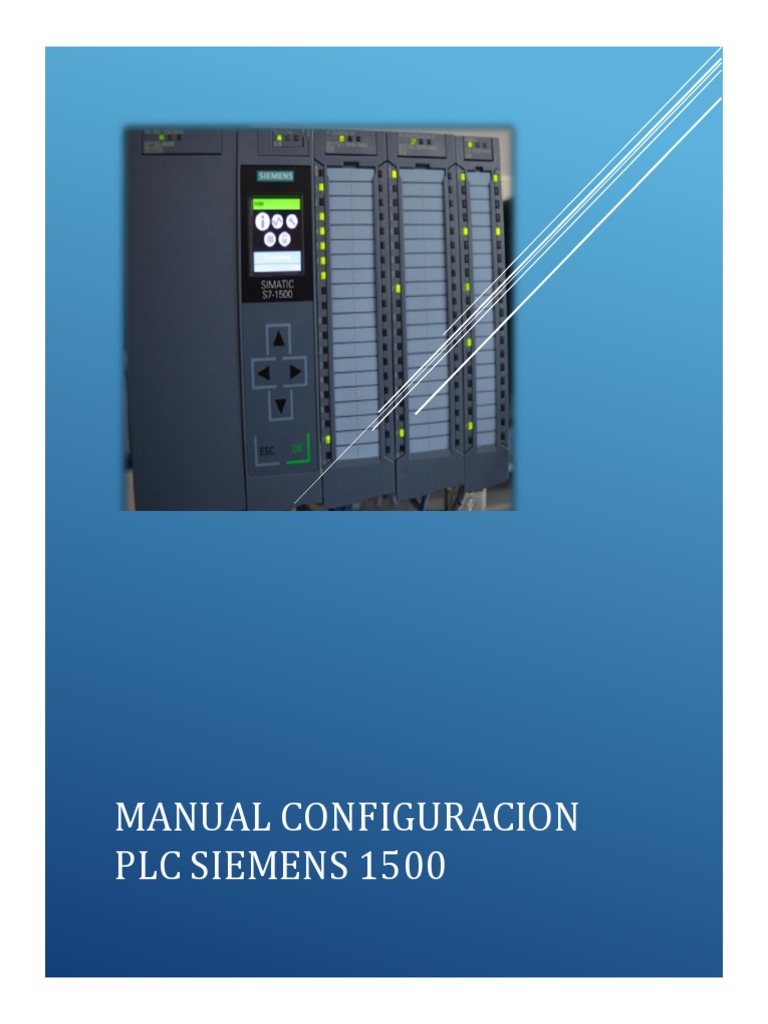 Manual configuración PLC Siemens 1500 | PDF | Dirección IP | Informática