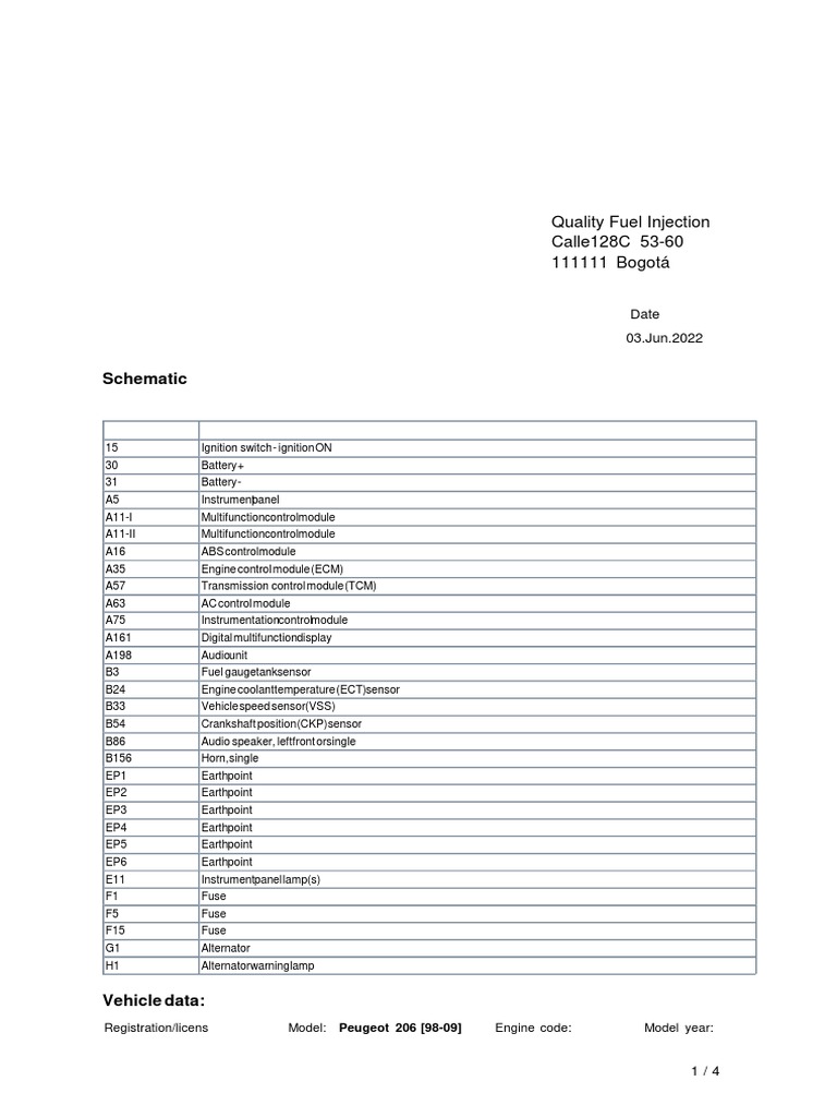 Péugeut 206 | PDF | Car | Machines