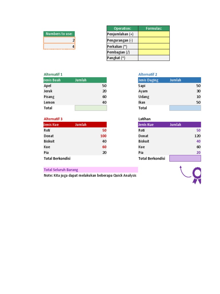 Pengenalan Microsoft Excel (Exercise Files) | PDF | Orange (Fruit ... Pengenalan Microsoft Excel (Exercise Files) | PDF | Orange (Fruit ...