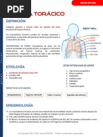 Incisiones Quirúrgicas en Cirugía de Tórax | PDF | Pulmón | Tórax