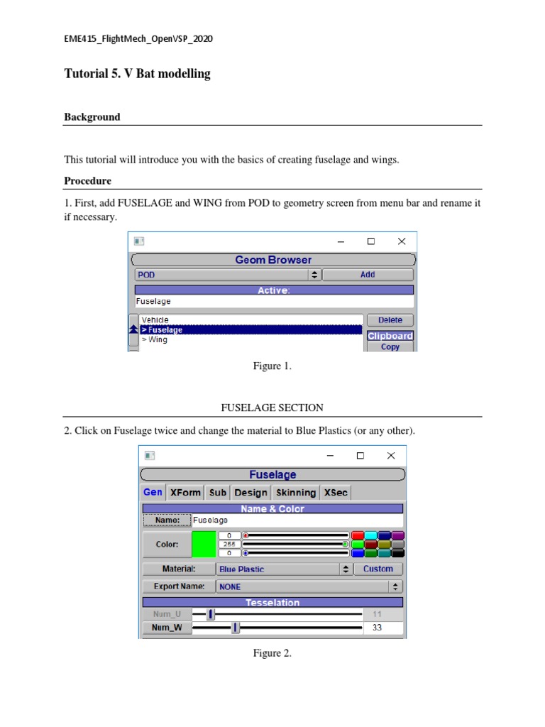 Tutorial 6 OpenVSP | PDF