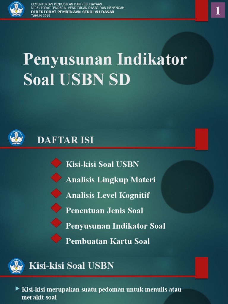 Penyusunan Indikator Soal USBN | PDF