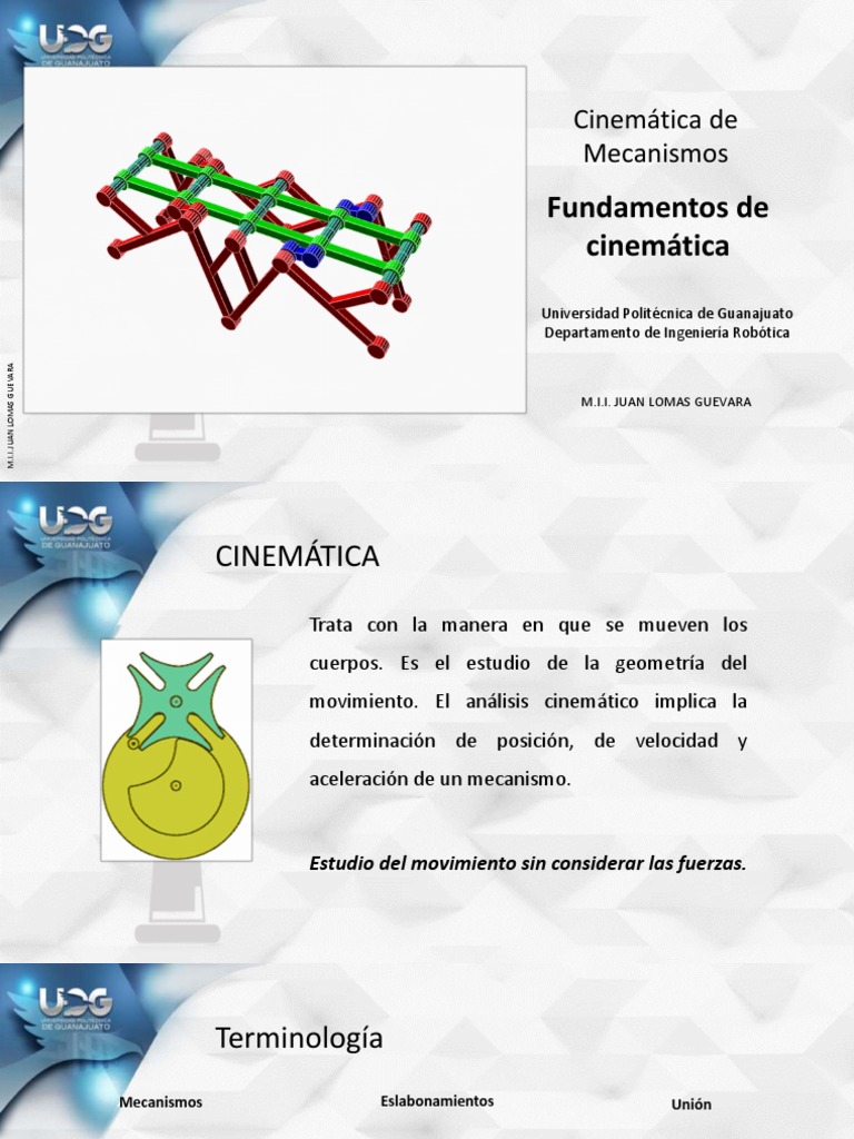Cinemática de Mecanismos | PDF | Cinemática | Rotación