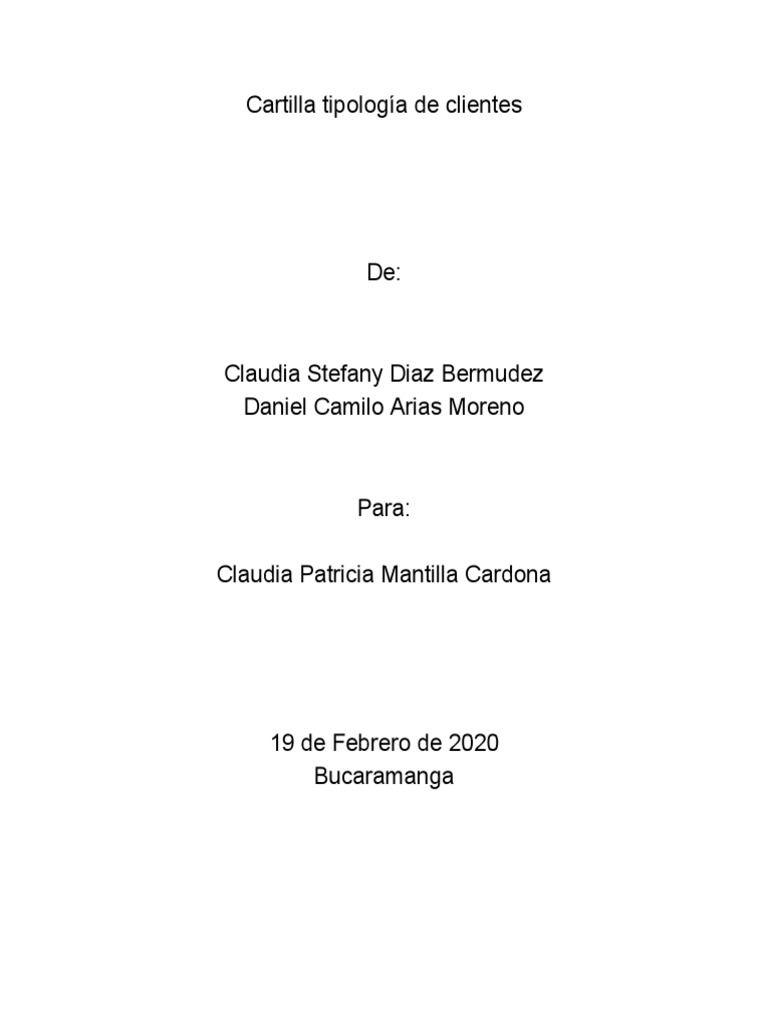 Tipos de Clientes | PDF | Cliente | Marca