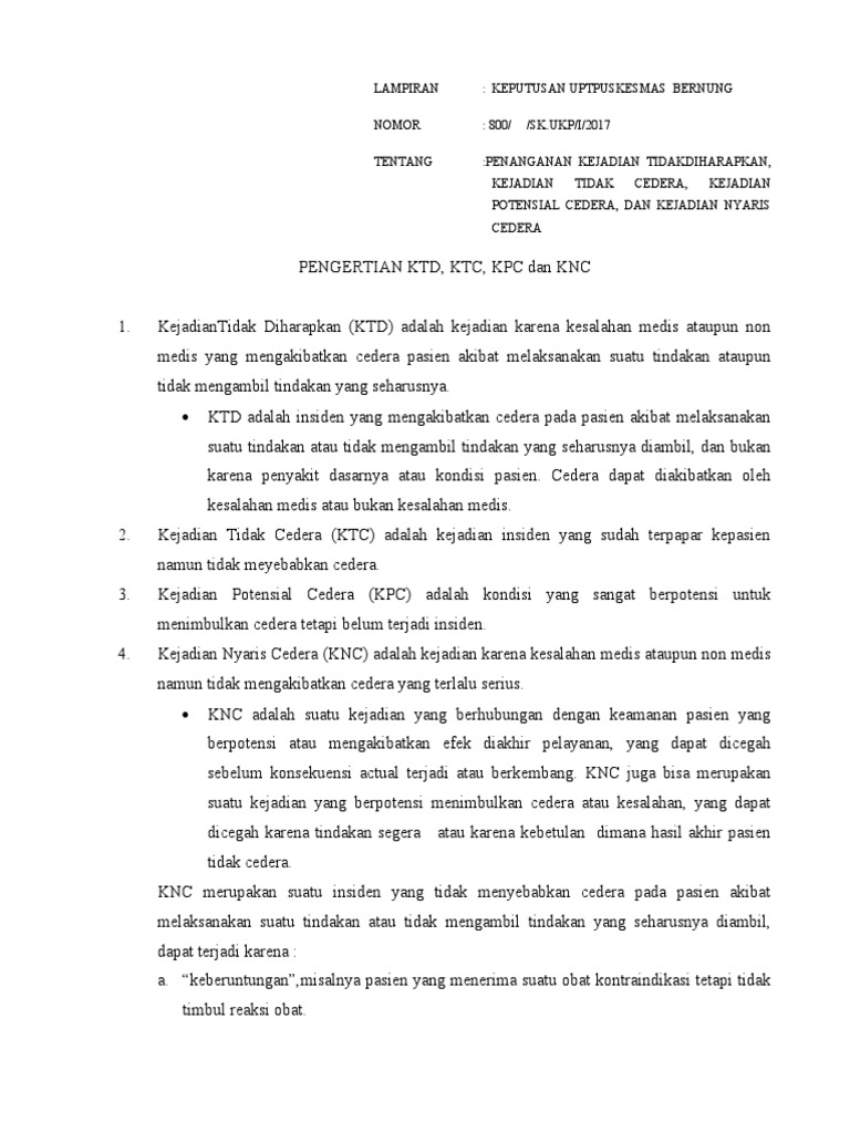 Pengertian KTD KPC KTC KNC (BERNUNG | PDF | Sains & Matematika