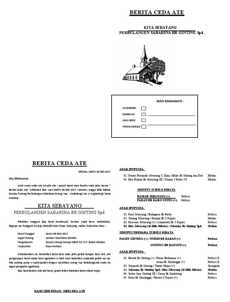 Undanagan Berita Ceda Ate | PDF