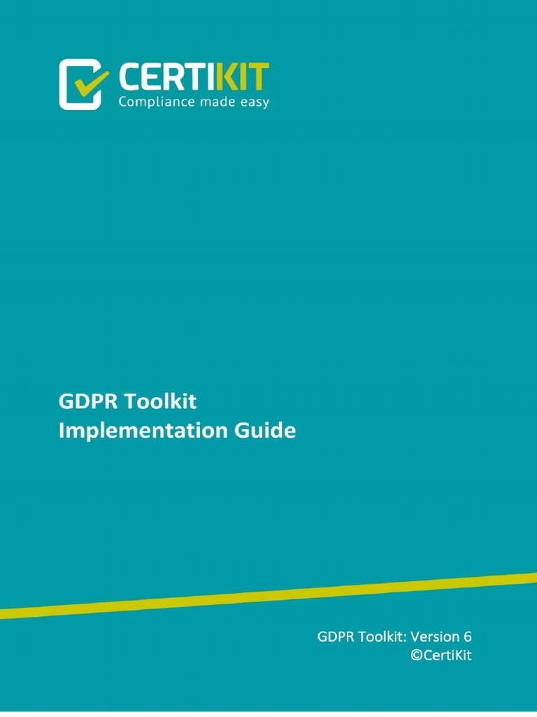 CERTIKIT - GDPR Implementation Guide Version 6 | PDF