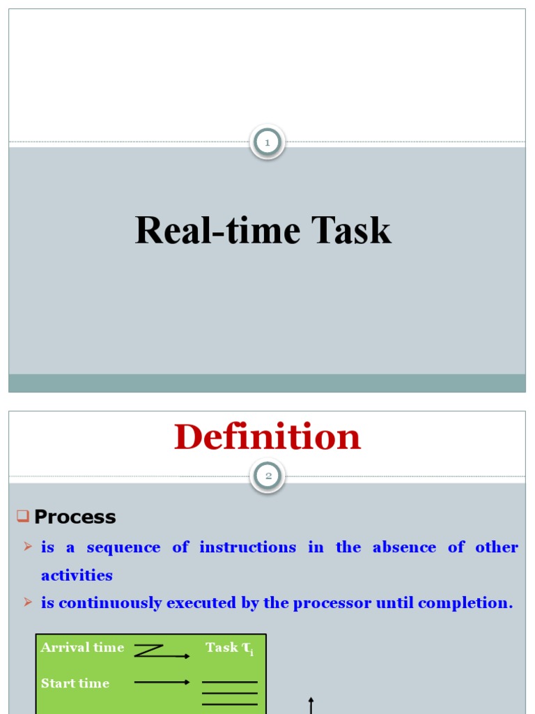 Real Time Task Embedded System | PDF | Real Time Computing | Scheduling ...