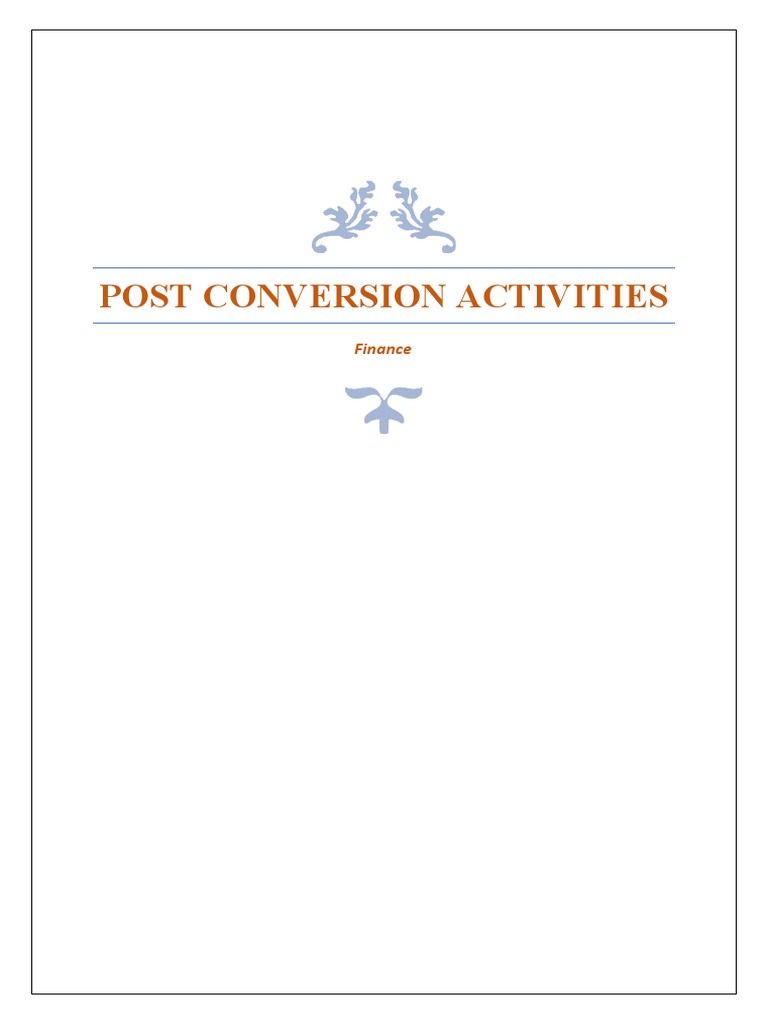 S4 HANA Post Conversion Activity | PDF | Banks | Economies