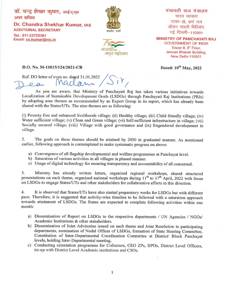 DO Letter To ACS of States - 10052022 | PDF