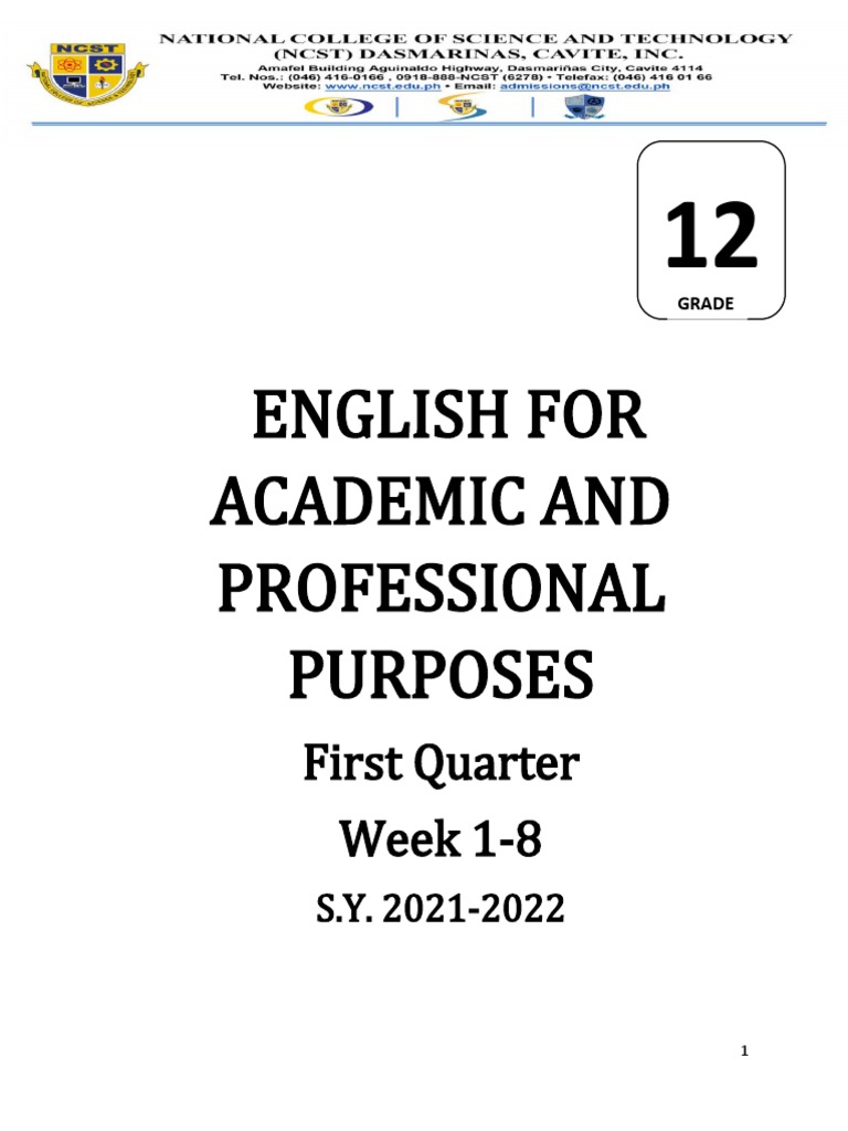 LeaP - EAPP (1st Quarter) | PDF | Writing | Human Communication