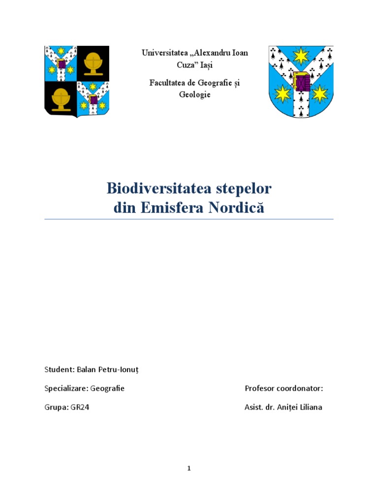 Biodiversitatea Stepelor Din Emisfera Nordică | PDF