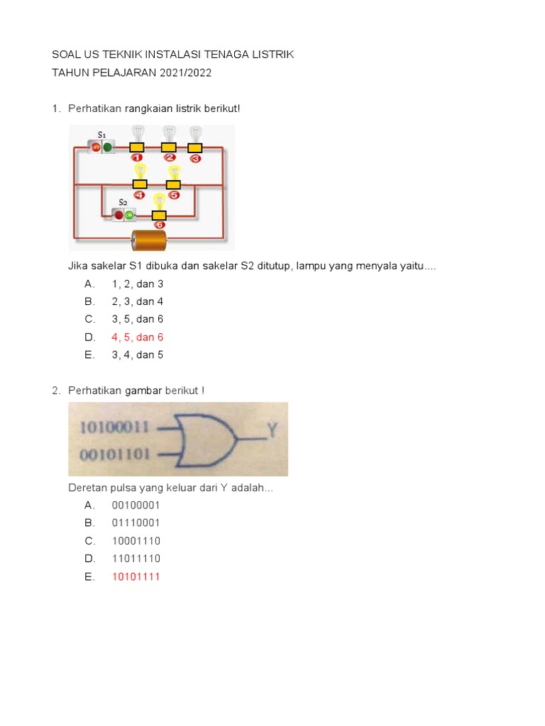 Soal Us Titl 2122 Fix | PDF