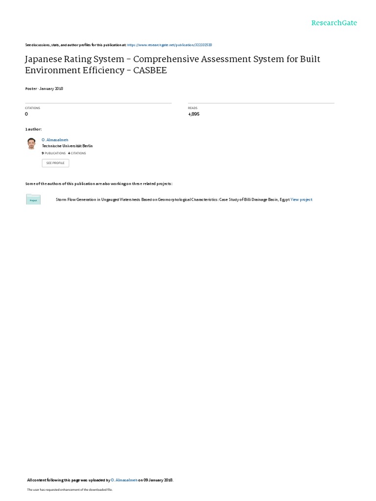 Japanese Rating System - Comprehensive Assessment System For Built ...