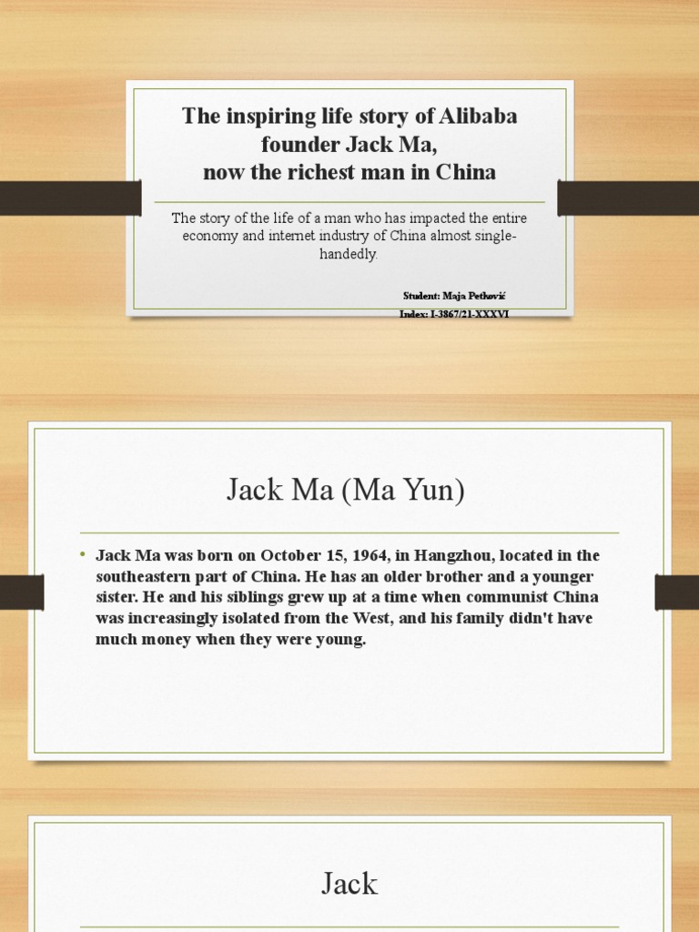 Jack Ma: Alibaba's Inspiring Journey | PDF | Alibaba Group | Economies