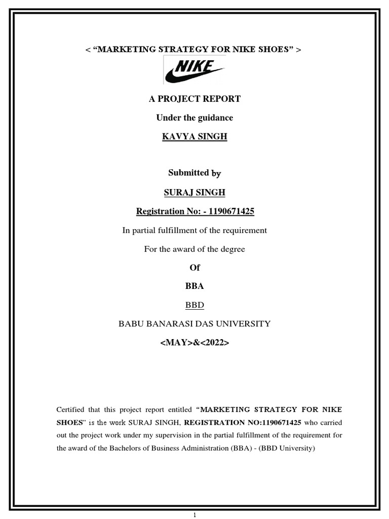 Nike Marketing Strategy | PDF | Hypothesis | Scientific Method