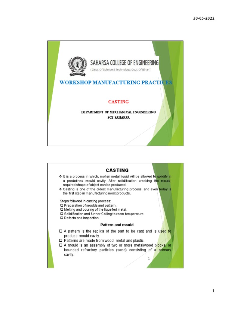 Casting Pdf Download Free Pdf Casting Metalworking Casting