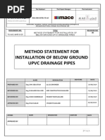 Method Statement For Installation of Drainage Piping System | PDF | Plumbing | Pipe (Fluid ...