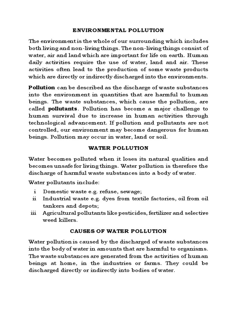 Environmental Pollution | PDF