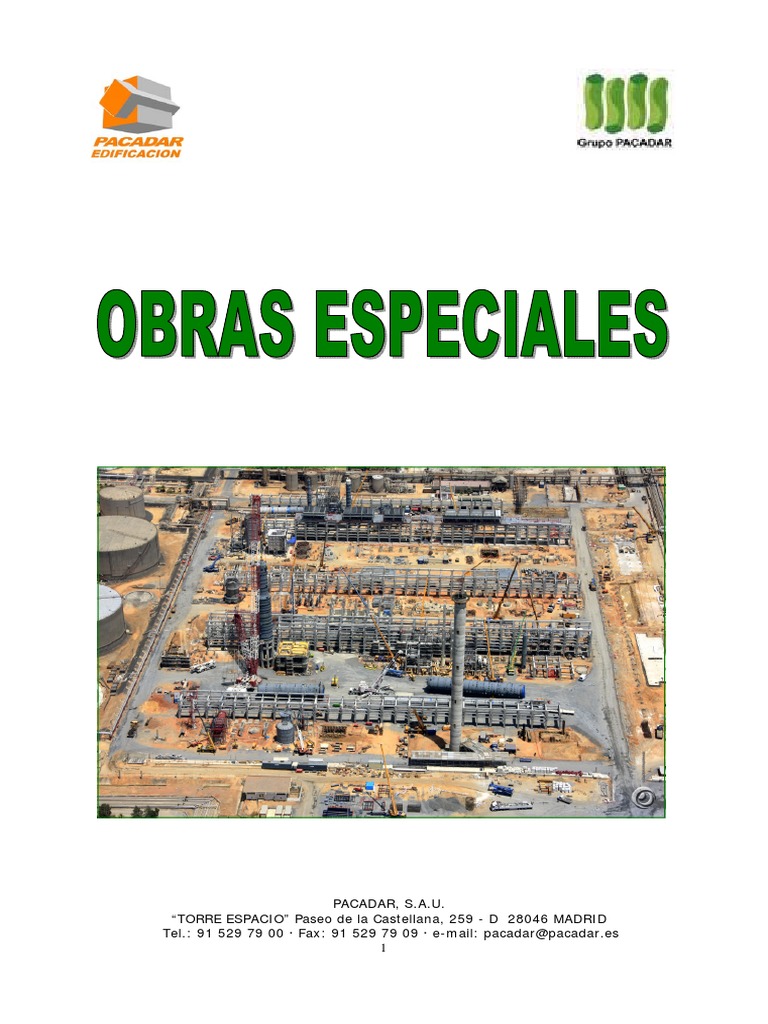 PACADAR Catalogo Obras Especiales Edificacion | PDF | Sectores ...