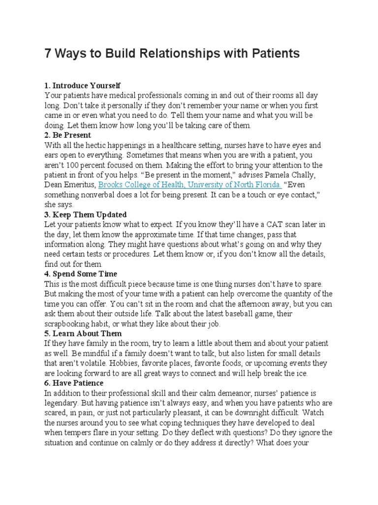 9 How To Maintain Cordial Relations | PDF | Patient | Social Programs