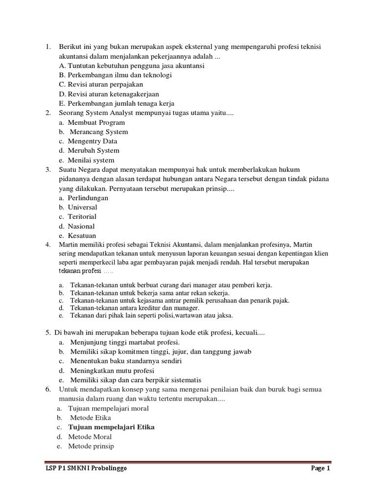 Soal Teori Fix - Tryout | PDF