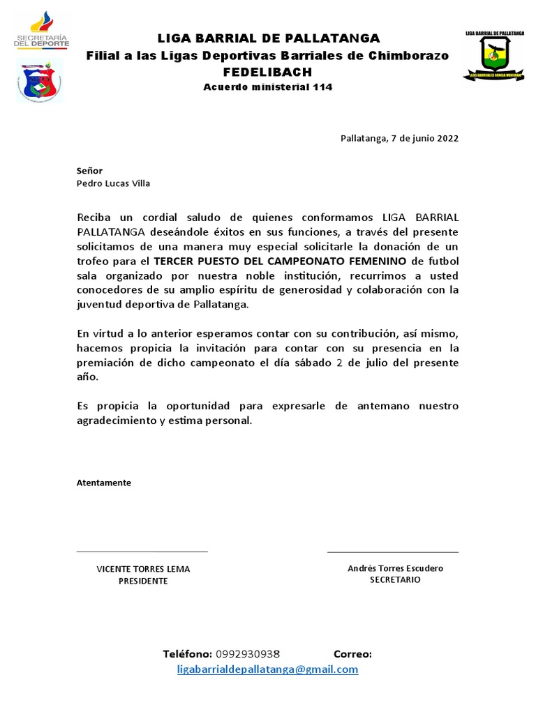 Oficio Trofeos | PDF