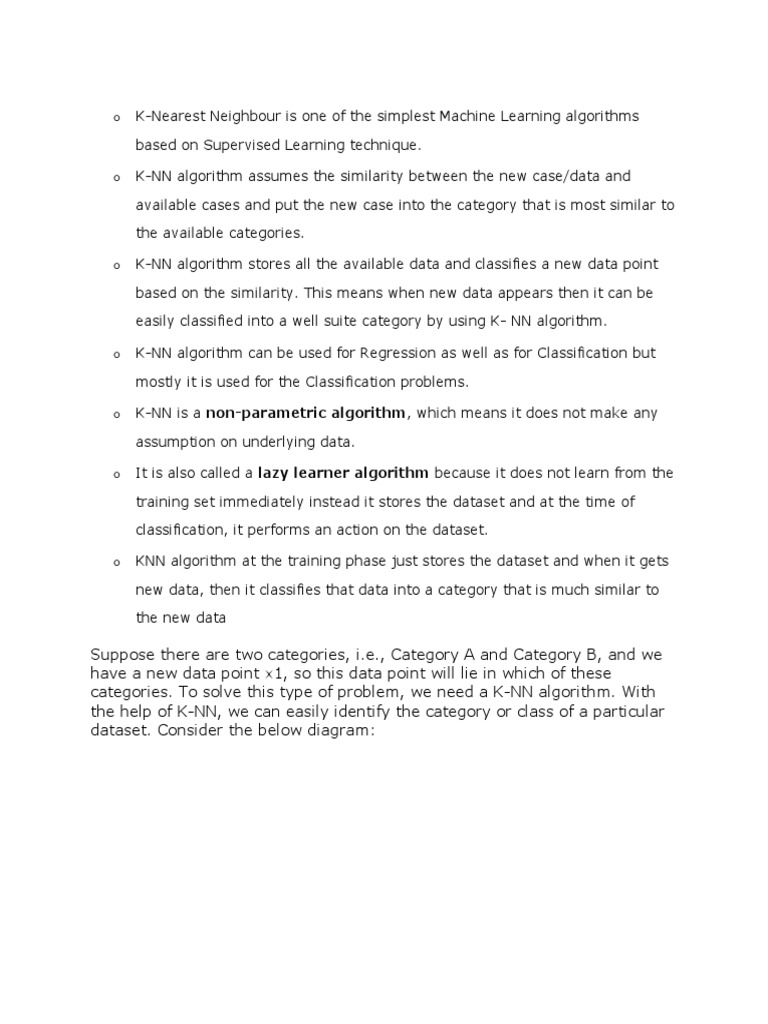 Knn Algorithm Pdf Computer Programming Algorithms And Data Structures 8116