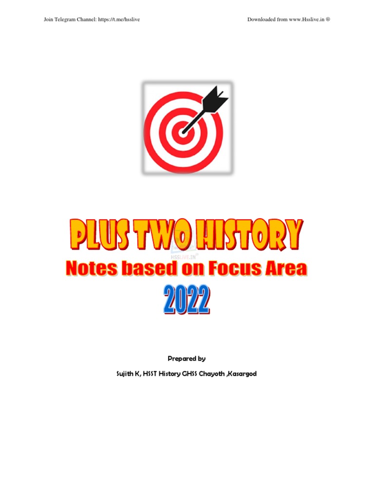 Hsslive-XII History Focus Area Based Notes 2022-Sujith | PDF | Gautama ...