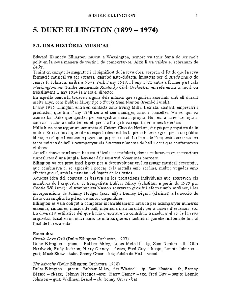 5-Duke Ellington | PDF