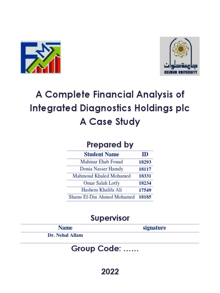 A Complete Financial Analysis of Integrated Diagnostics Holdings PLC A Case Study | PDF ...
