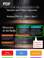 Week 7 The Simple Sentence | PDF | Subject (Grammar) | Clause