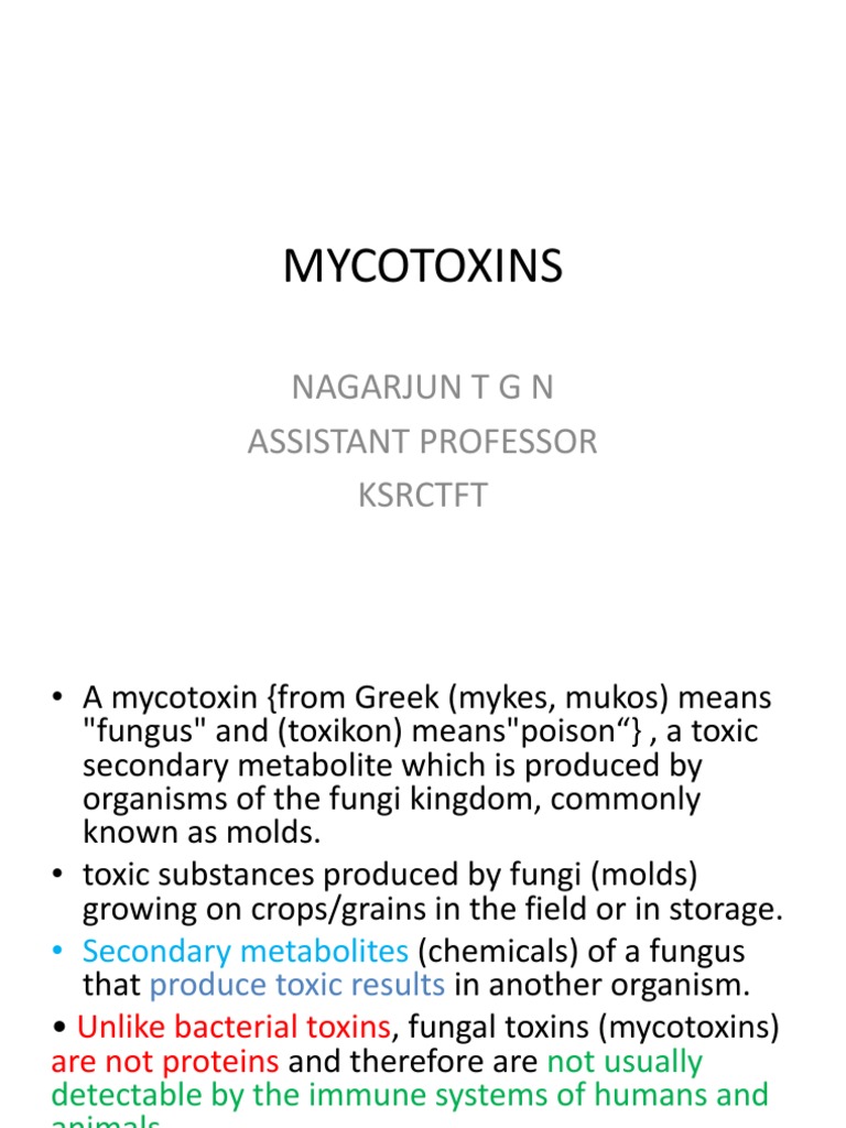 MYCOTOXINS | PDF | Mycotoxin | Fungus