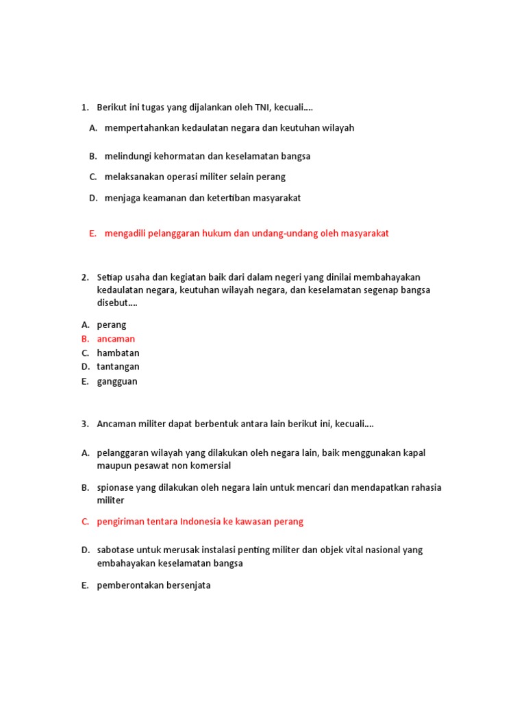 Soal Uas KWN | PDF | Politik