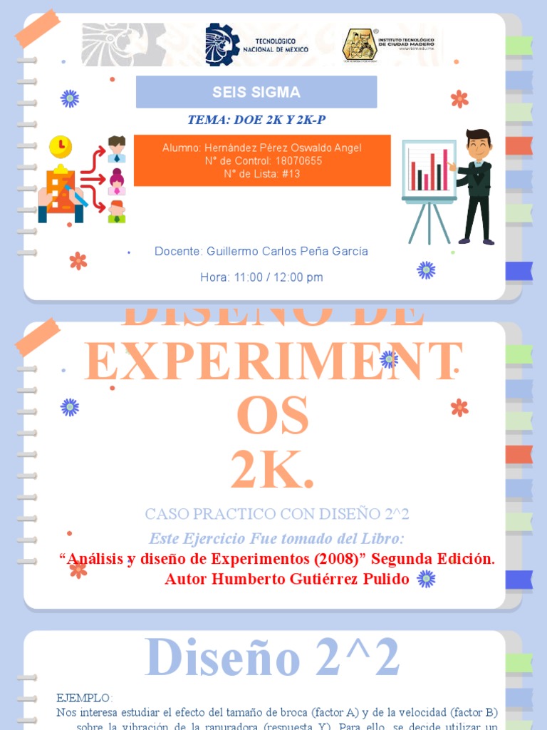 #13 Reporte Doe 2K y 2K-P | PDF | Experimentar | Diseño de experimentos