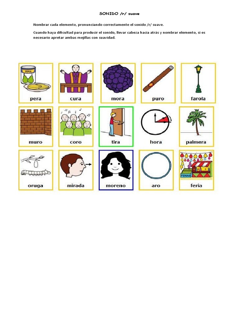 Palabras Con R Suave 1 | PDF