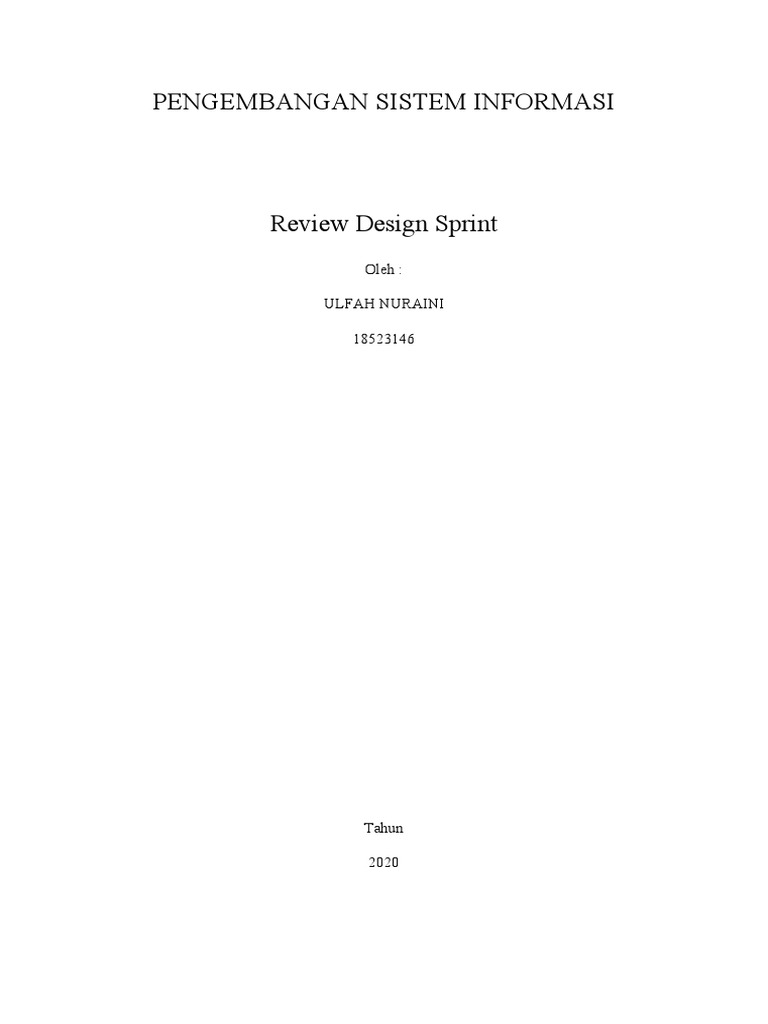 Design Sprint | PDF Design Sprint | PDF